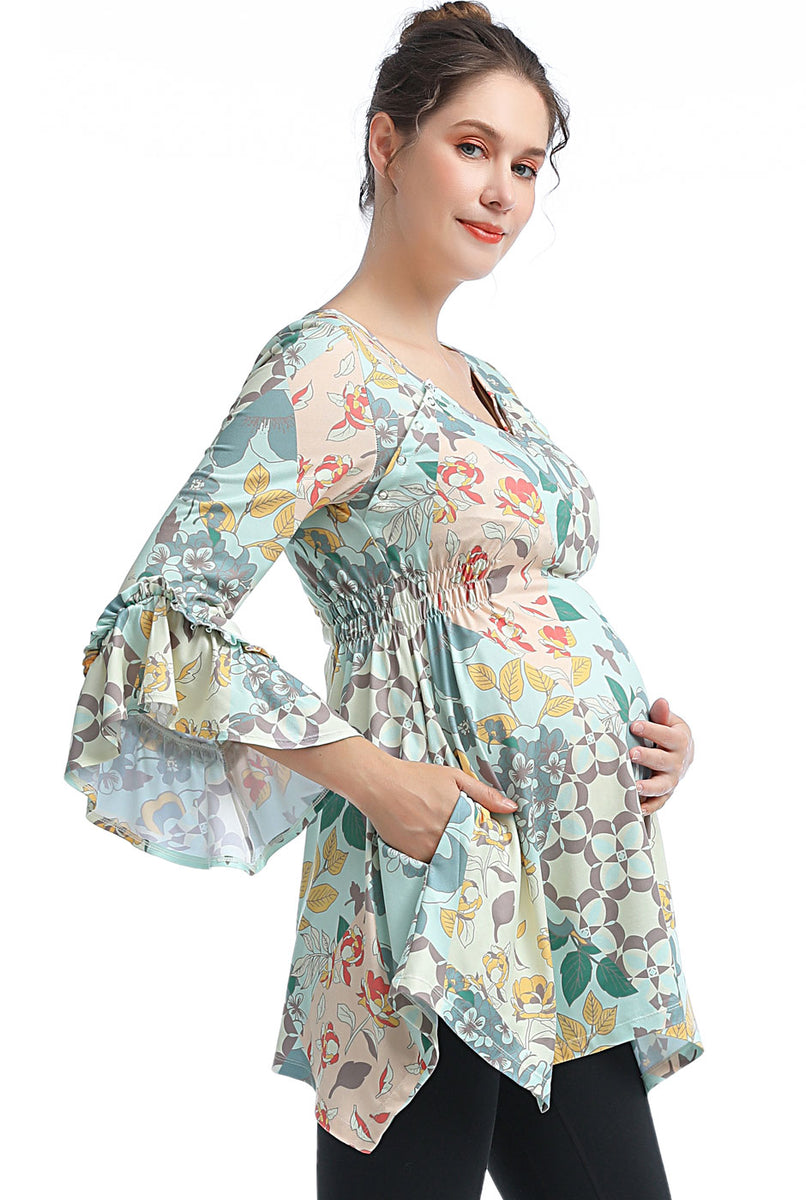 Kimi + Kai Maternity "Sue" Nursing A-Line Tunic – kimi + kai